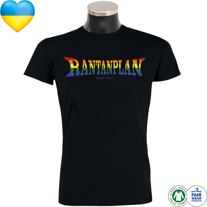 RANTANPLAN RANTANPLAN 'Rainbow Logo' T-Shirt